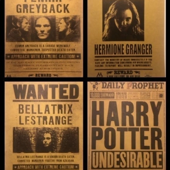 Warner Bros. | Wall Decor | 2 Piece Harry Potter Poster Set | Poshmark